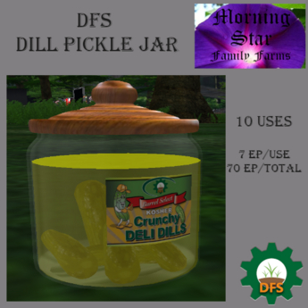 Second Life Marketplace - DFS Dill Pickle Jar (10 Uses)