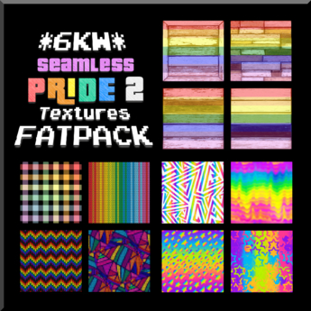 Second Life Marketplace - *6KW* FULL PERM Seamless PRIDE 2 Textures FATPACK
