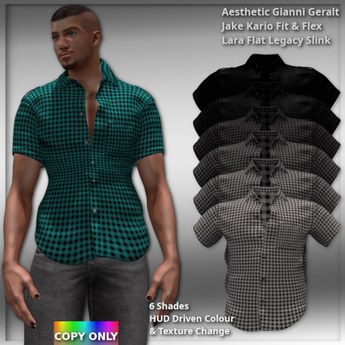 Second Life Marketplace - *DCDM* Jeff Shirt Set: Plaid