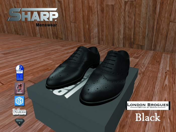 Second Life Marketplace - Sharp Oxford shoes Black