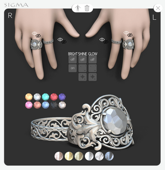 Second Life Marketplace - SIGMA Ornate rings
