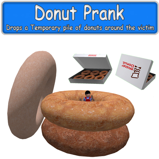Second Life Marketplace - Keiki Box of donuts Prank (Boxed)