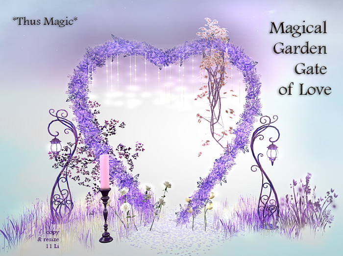 Second Life Marketplace - *Thus Magic*~ Magical Garden Gate of Love