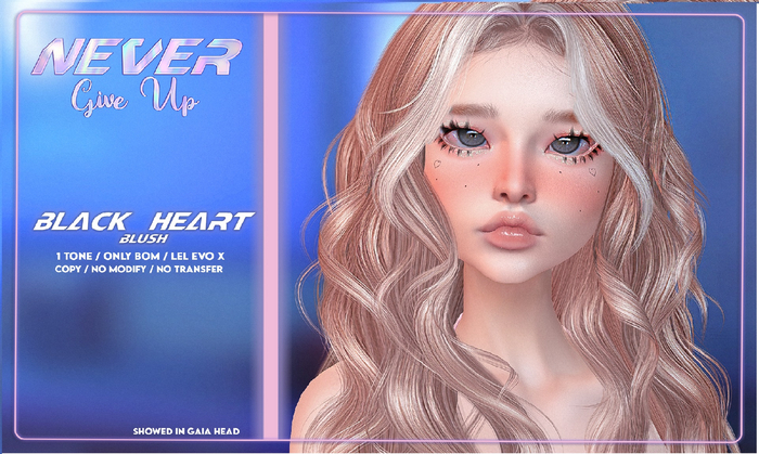 Second Life Marketplace - [NG] Black Heart Blush - Lel Evo X