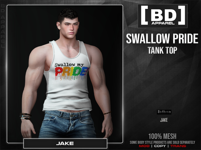 Second Life Marketplace - [BD] Apparel | Swallow My Pride - Jake