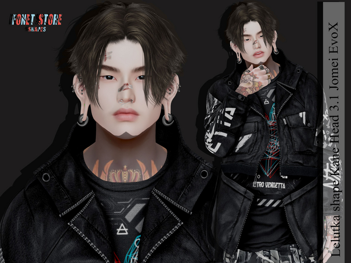 Second Life Marketplace - Lelutka shape Kane Head 3.1 Jomei EvoX