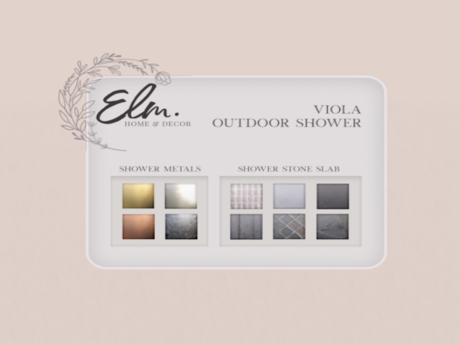 Second Life Marketplace - Elm. Viola Outdoor Shower ~ PG [Canary]
