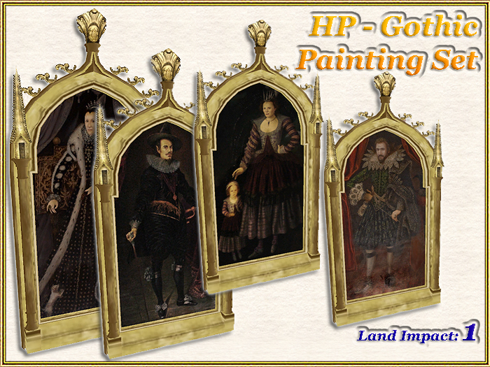 Second Life Marketplace - HP - Gothic Painting Set (1 LI) (Full perm)