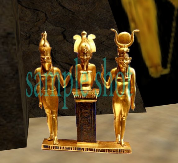 Second Life Marketplace - 3 Goddess statue from Ancient Egypt