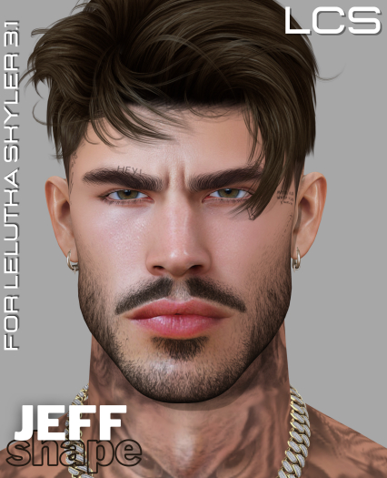 Second Life Marketplace - [LCS] Jeff Shape - Lelutka Skyler 3.1