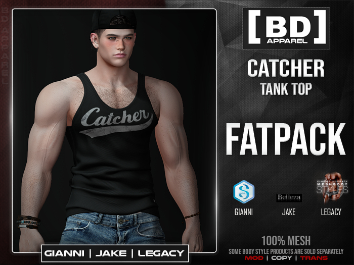 Second Life Marketplace - [BD] Catcher Tank Top FATPACK