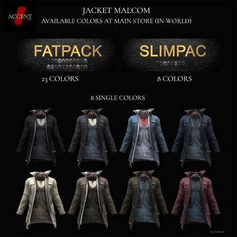 Second Life Marketplace - Accent - Jacket -Malcom- DEMOs