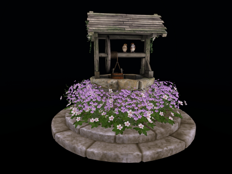 Second Life Marketplace - MC Floral Well Garden Patch RESIZE MENU