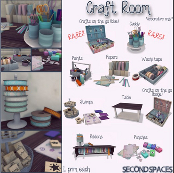 Second Life Marketplace - *Second Spaces* craft room - table