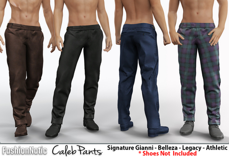 Second Life Marketplace - Caleb Male Pants - Fatpack Colors - Signature ...