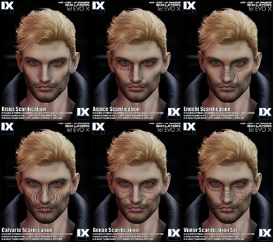 Second Life Marketplace - LVL9 Viator Scarification Set
