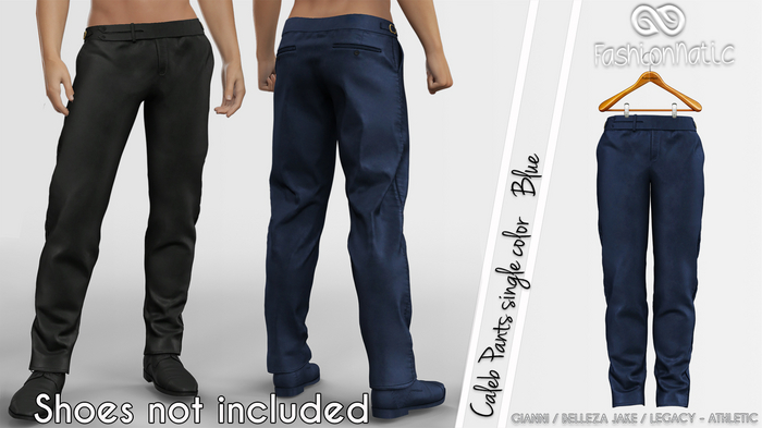 Second Life Marketplace - Caleb Male Pants Blue - Signature Gianni ...