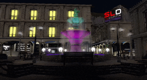 Second Life Marketplace - SLDomina Big Central Square Fountain ...