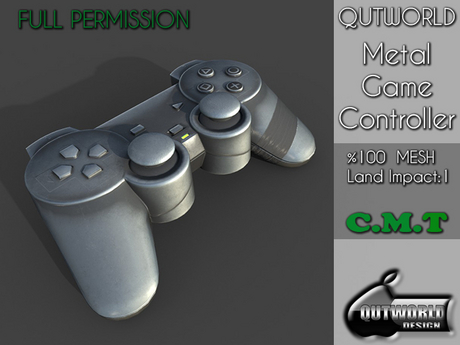 Second Life Marketplace - .::QUTWORLD Metal Game Controller::.FP