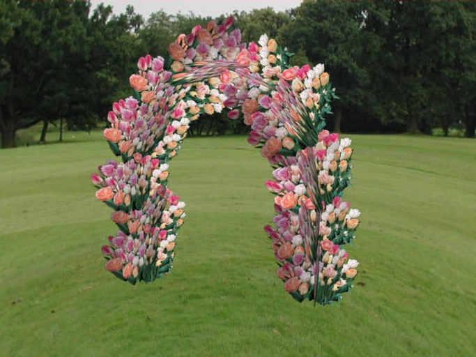 Second Life Marketplace - PLANT DOLLARBIE Garden Arch Mixed Pastel ...