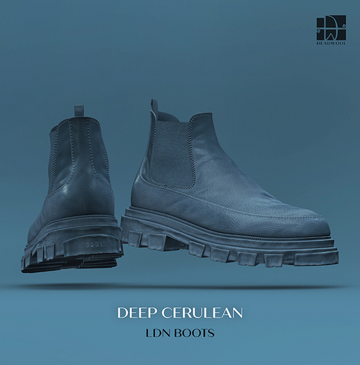 Second Life Marketplace - [Deadwool] LDN boots - deep cerulean