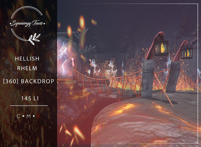 Second Life Marketplace - SYNNERGY.TAVIS//Hellish Rhelm [360] Backdrop ...