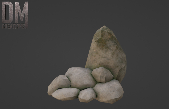 Second Life Marketplace Rock 002 Full Perm Mesh