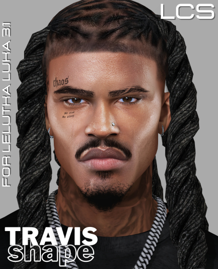 Second Life Marketplace - [LCS] Travis Shape - Lelutka Luka 3.1