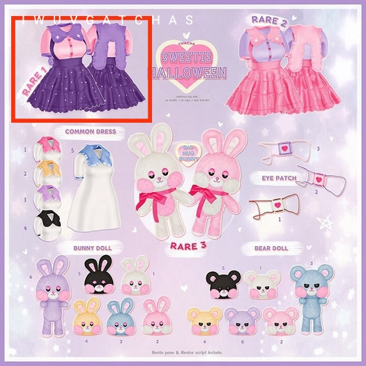 Second Life Marketplace - CHACHA. Sweetie Halloween gacha / RARE 1