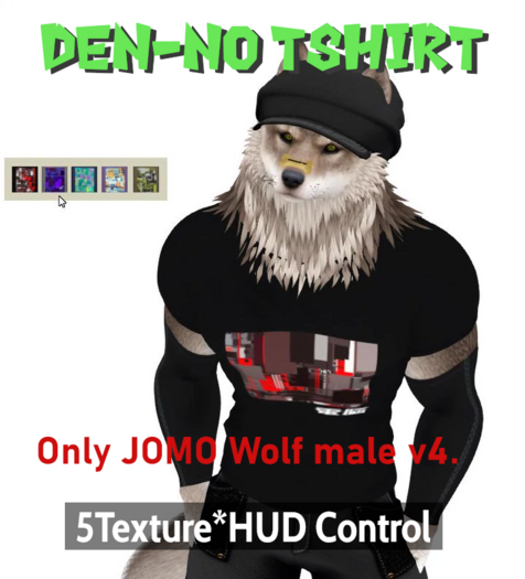 Second Life Marketplace - UZOMUZO DEN-NO TShirt for Wolf