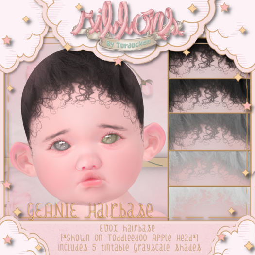 Second Life Marketplace - {Ribbons} Geanie Hairbase - EvoX {Box}