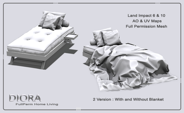 Second Life Marketplace - DIORA FullPerm 004 Lounger