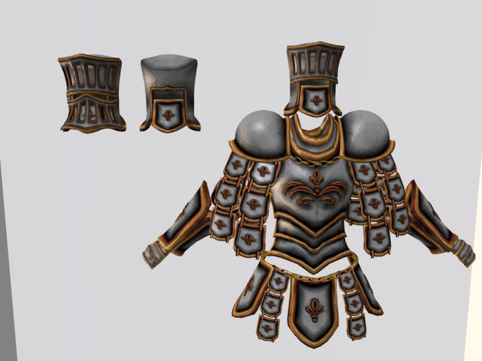 Second Life Marketplace - Brass-trimmed Iron Armor