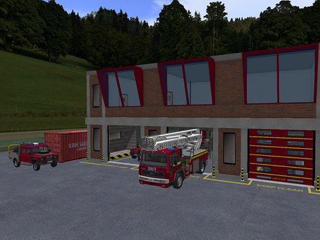 Second Life Marketplace - Firestation - 3 Bays