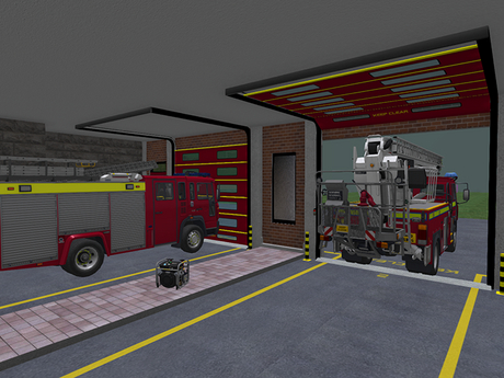 Second Life Marketplace - Firestation - 3 Bays