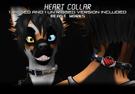 Second Life Marketplace - [Beast Works] Heart Collar