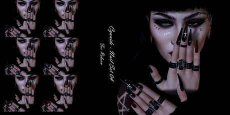 Second Life Marketplace - ! Cyanide - Nail Set 04 (Reborn Only)