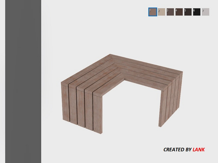 Second Life Marketplace - Sauna - Bench corner FULL PERM