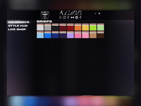 Second Life Marketplace - #Klubb "Avril" Briefs [FP]