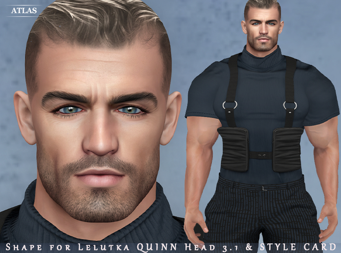 Second Life Marketplace - *ATLAS* Mens Shape Maxim for Lelutka QUINN ...