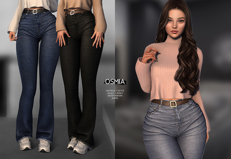 Second Life Marketplace - OSMIA - Azalea.High Jeans - Navy