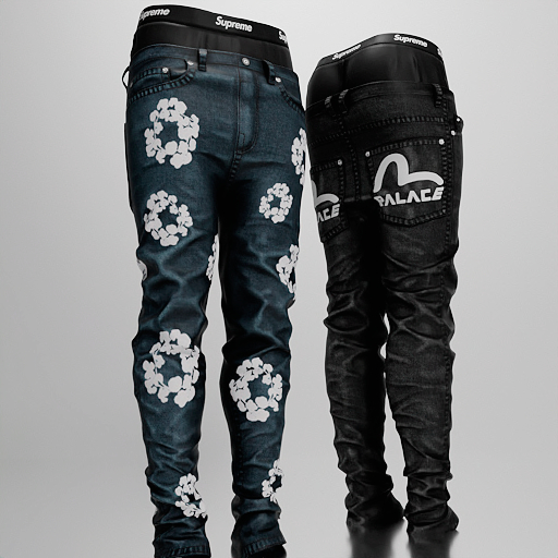 Second Life Marketplace - PP - Denim Pants (Fatpack)