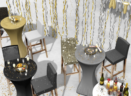 Second Life Marketplace - -DRD- Party Time - Party Decorations - Gold ...