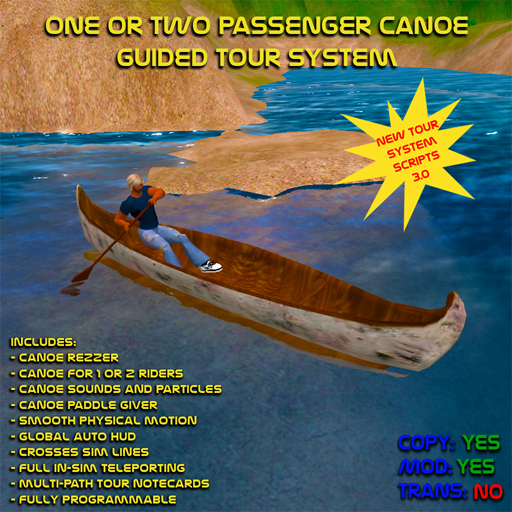 Second Life Marketplace - Birch Canoe Tour