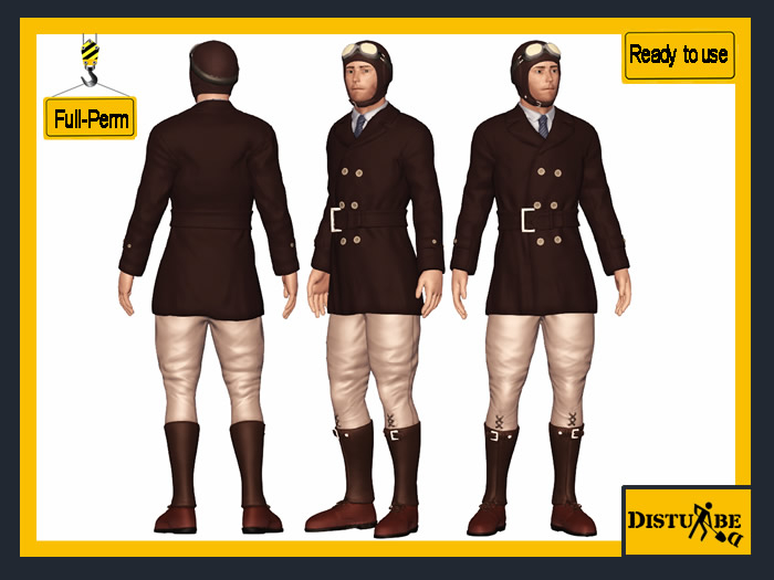 Second Life Marketplace - ::DisturbeD:: Hawk the Old Aviator Fictional ...