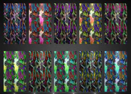 Second Life Marketplace - Alien Scribbles Nail Texture Hud ONLY "BOXED"