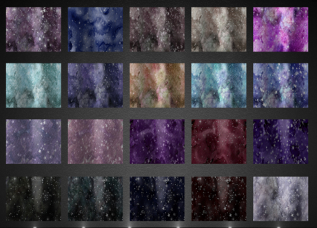 Second Life Marketplace - Midnight Stars Nail Texture Hud ONLY "BOXED"