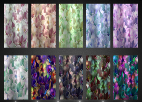 Second Life Marketplace - Radiant Flowers Nail Texture Hud ONLY "BOXED"