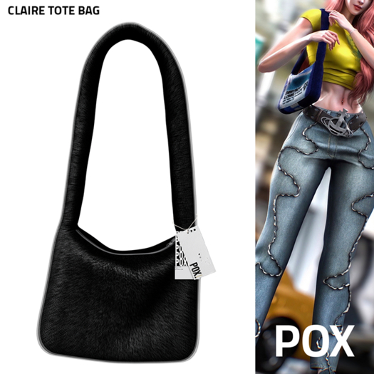 Second Life Marketplace - POX - Claire.Bag in Black
