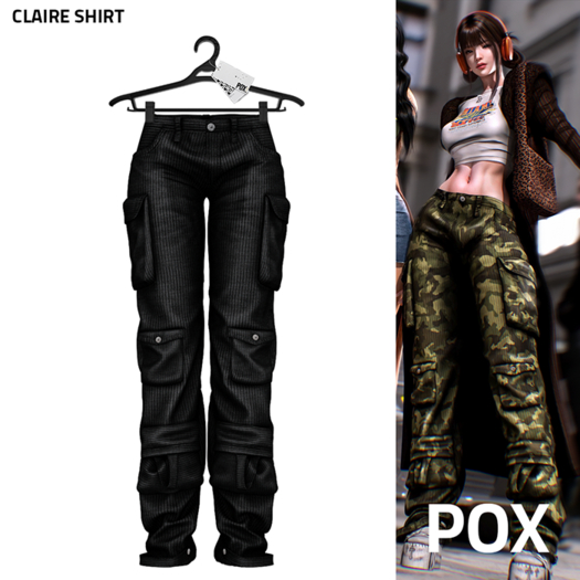 Second Life Marketplace - POX - Claire.Cargos in Black